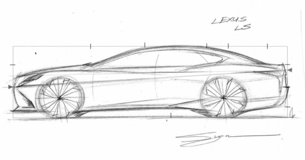 Learn to sketch the Lexus LC 500
