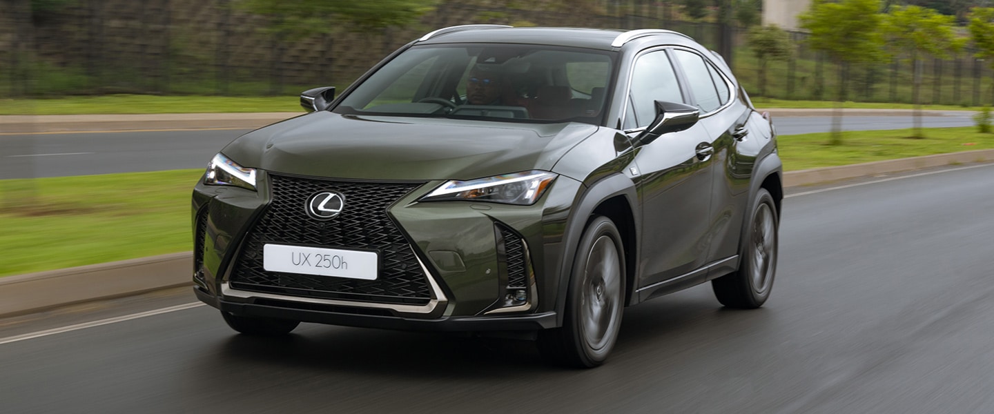 The new Lexus UX 250h comes in EX grade (entry level), SE grade and F ...
