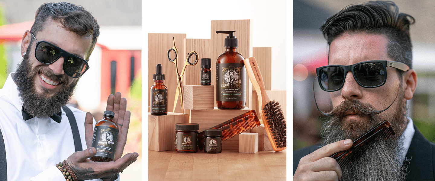 Educated Beards grooming products and tools for stylish facial hair care