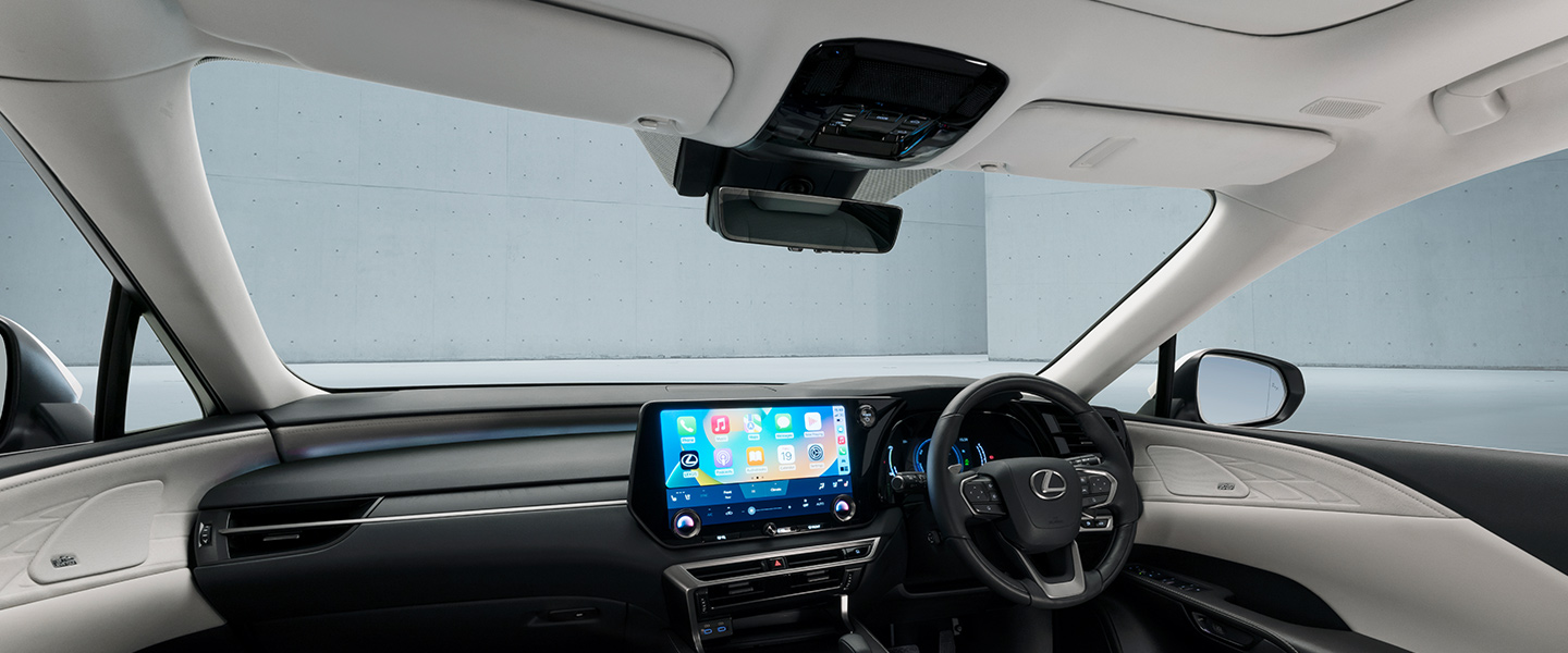 The interior of a Lexus showcasing the advanced technology and luxury ...