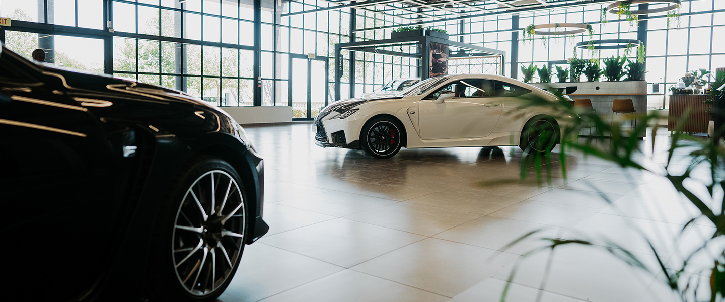 The showroom floor at Lexus Lynwood